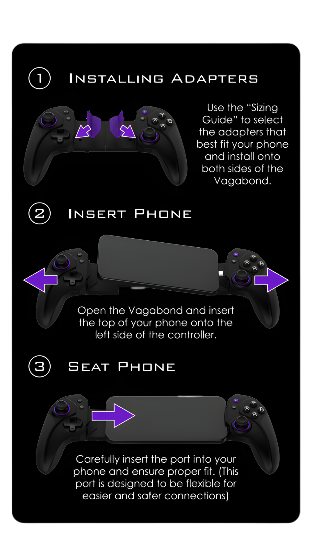 Vagabond Mobile Gaming Controller Quick Start Guide